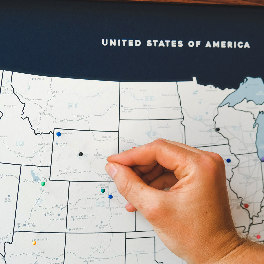 US Push Pin Map by Native Maps - Push Pin Travel Map
