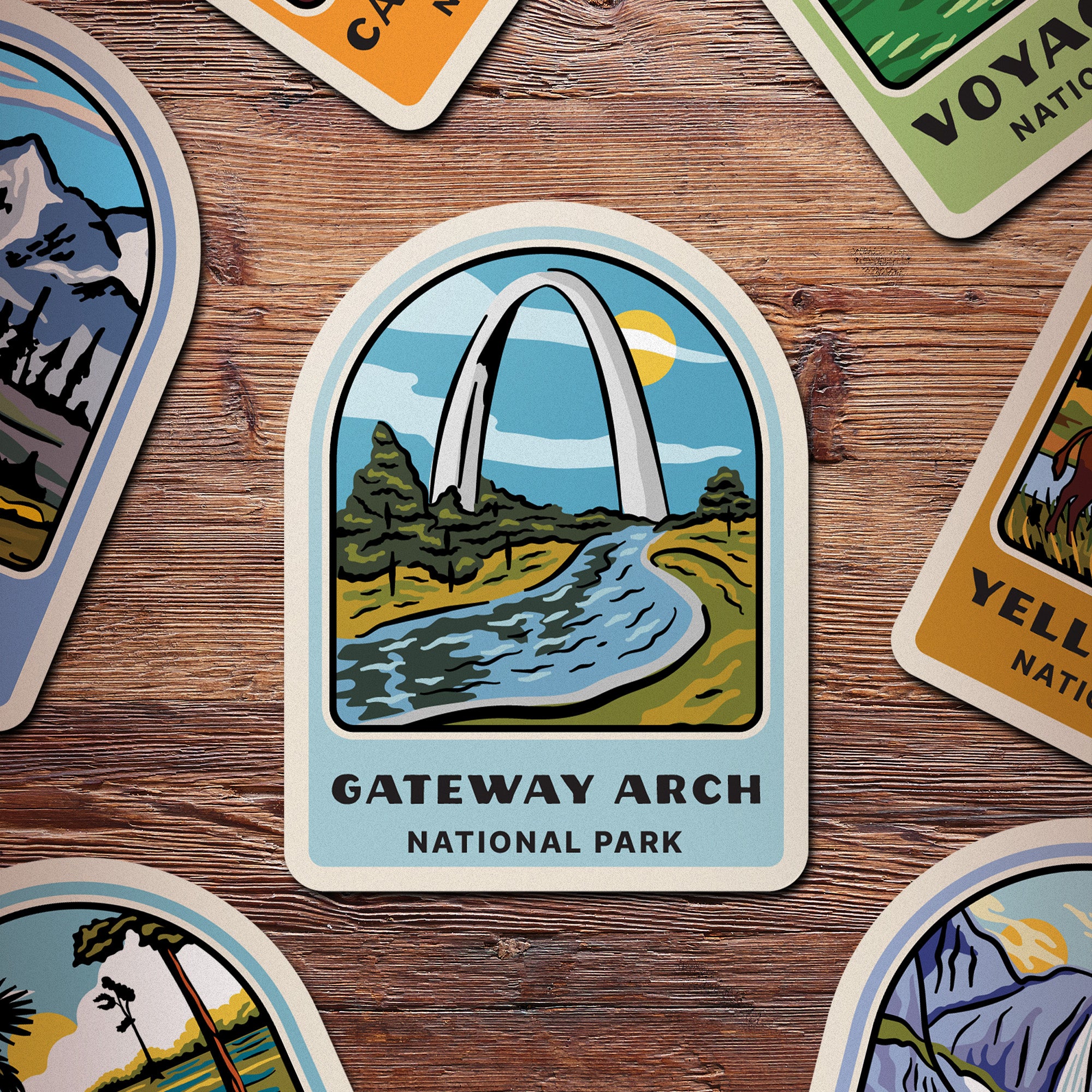 Gateway Arch National Park Sticker – Native Maps