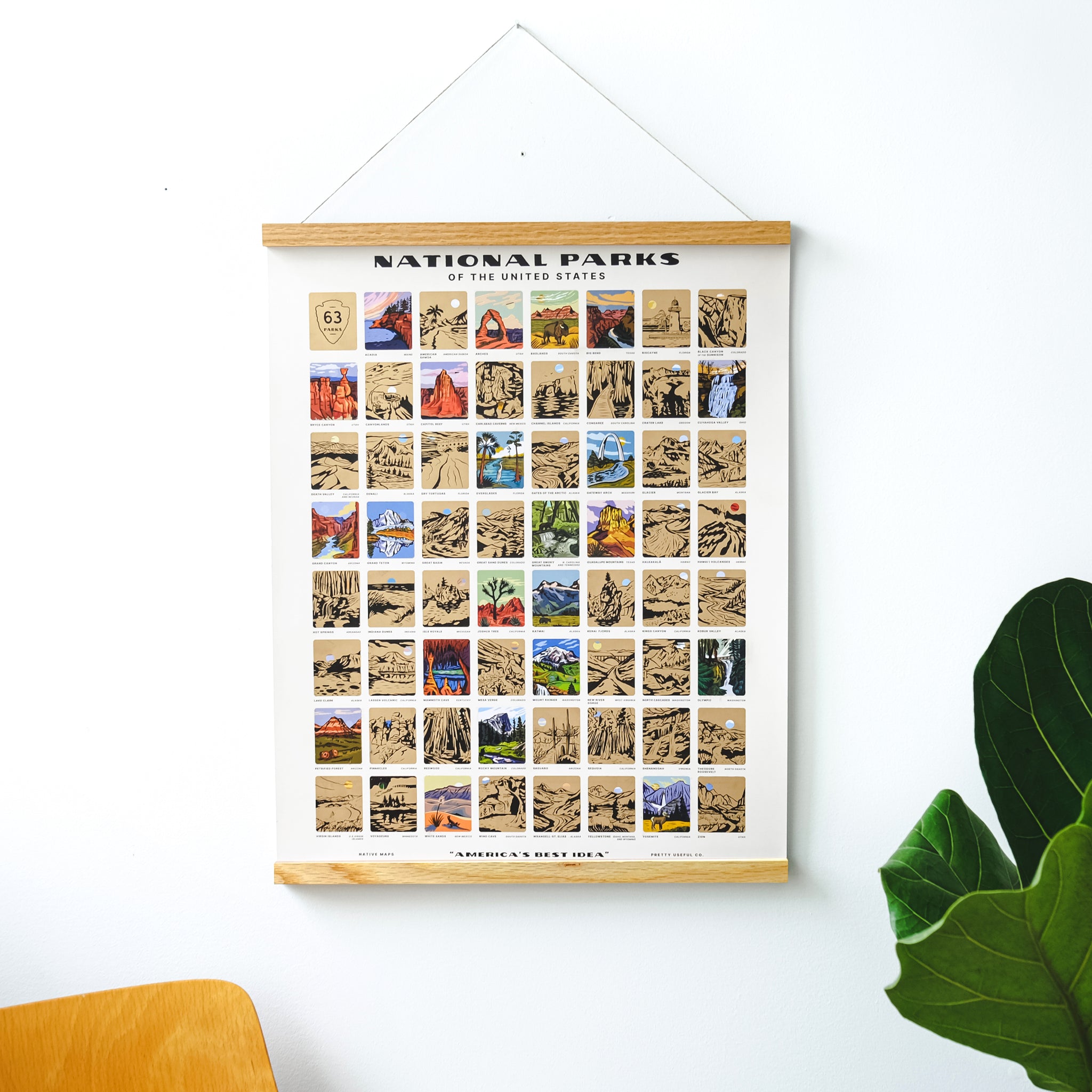 National Parks Scratch Off Poster | National Park Map, Family Adventure ...