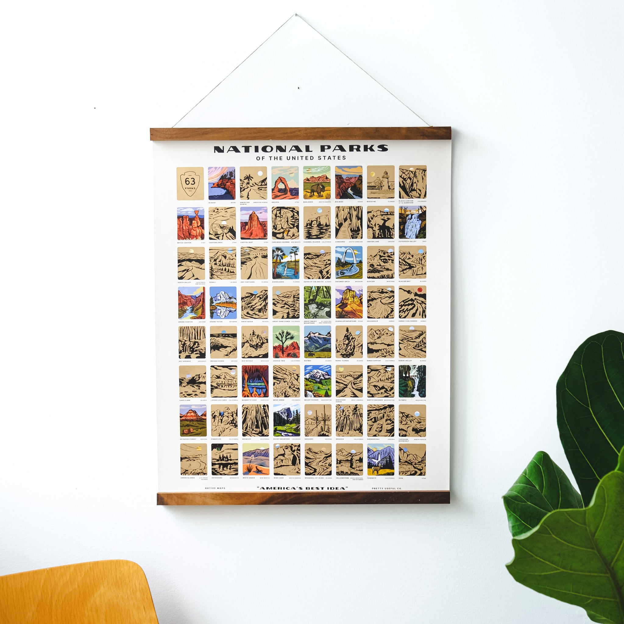 National Parks Scratch Off Poster | National Park Map, Family Adventure ...