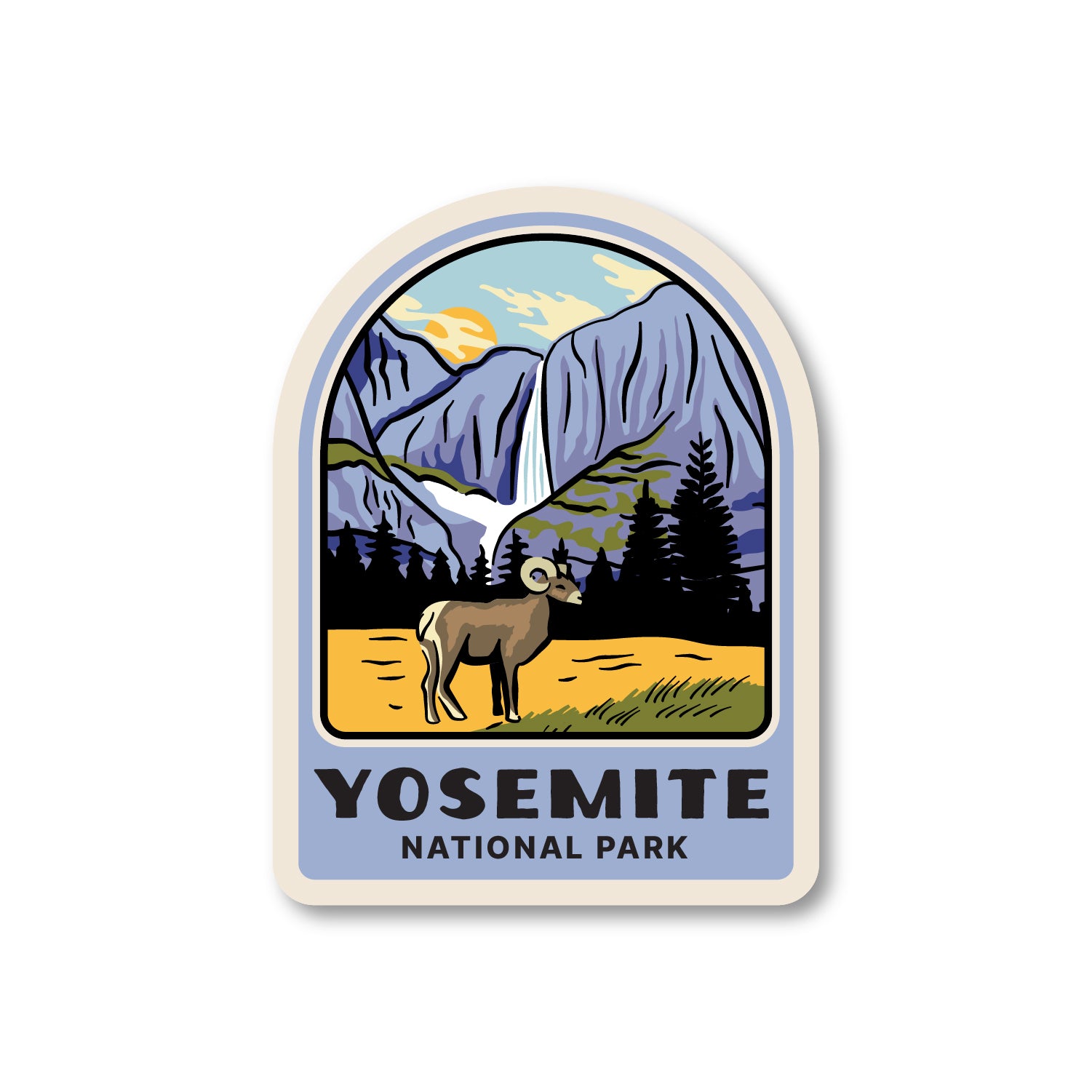 Yosemite National Park Sticker – Native Maps