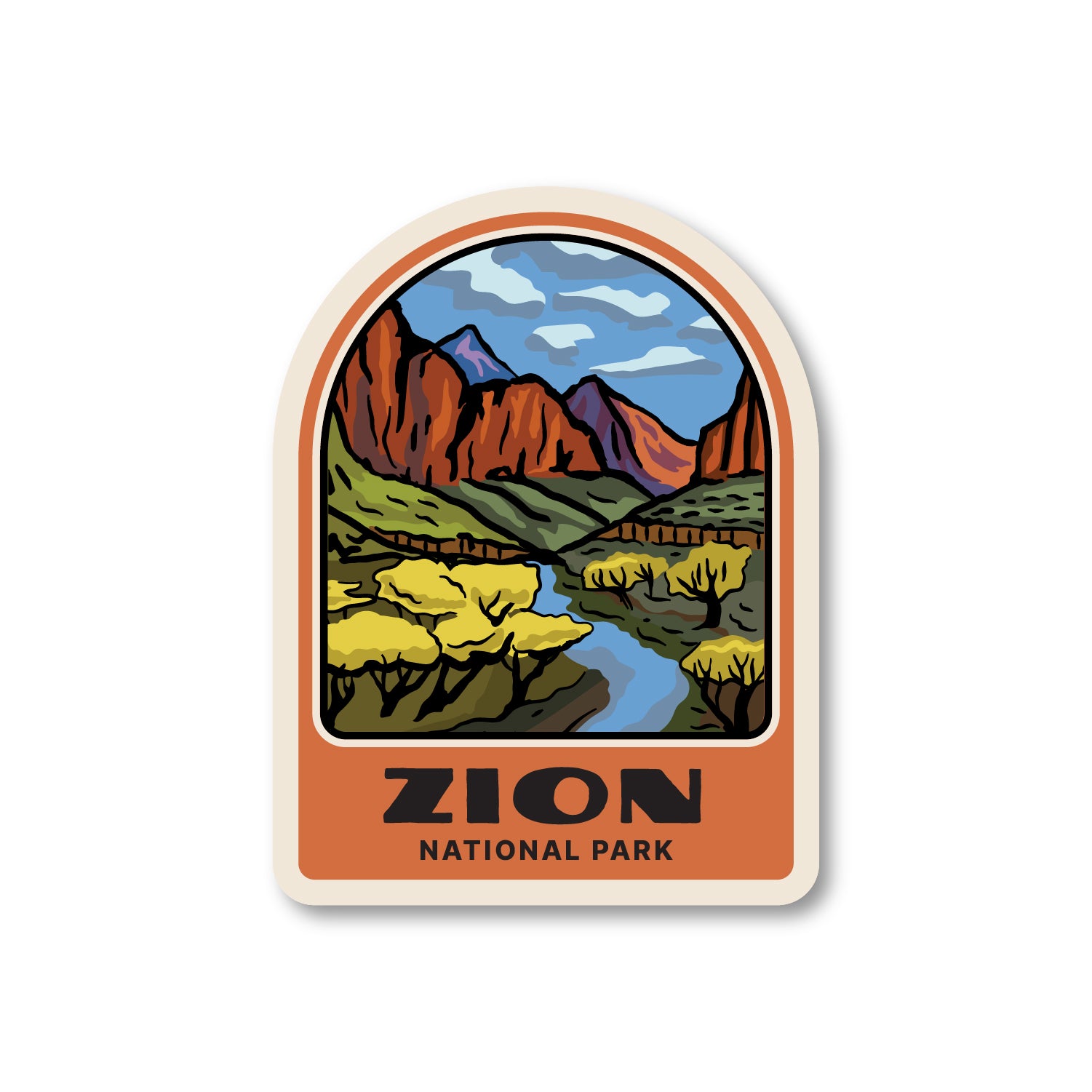 Zion National Park Sticker – Native Maps