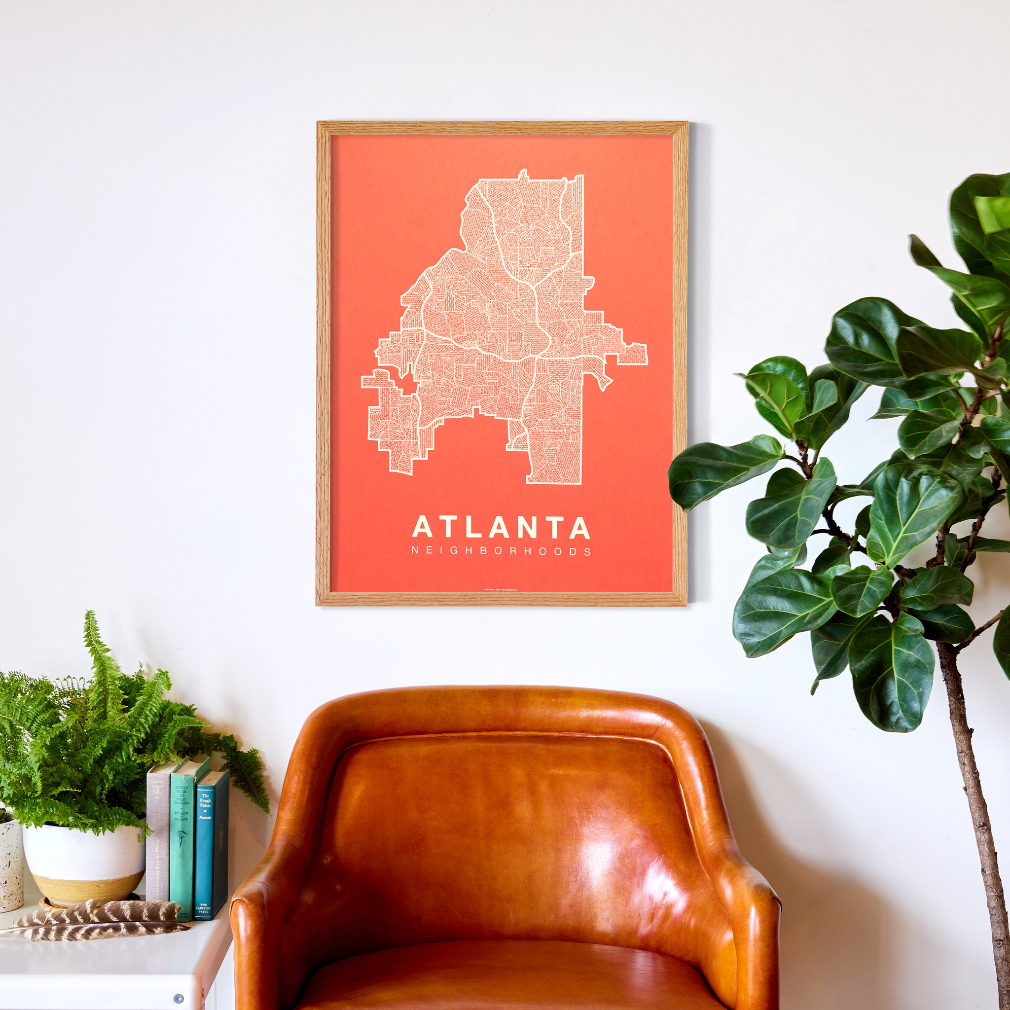 Atlanta Neighborhood Map Poster | Atlanta City Map Art Print – Native Maps