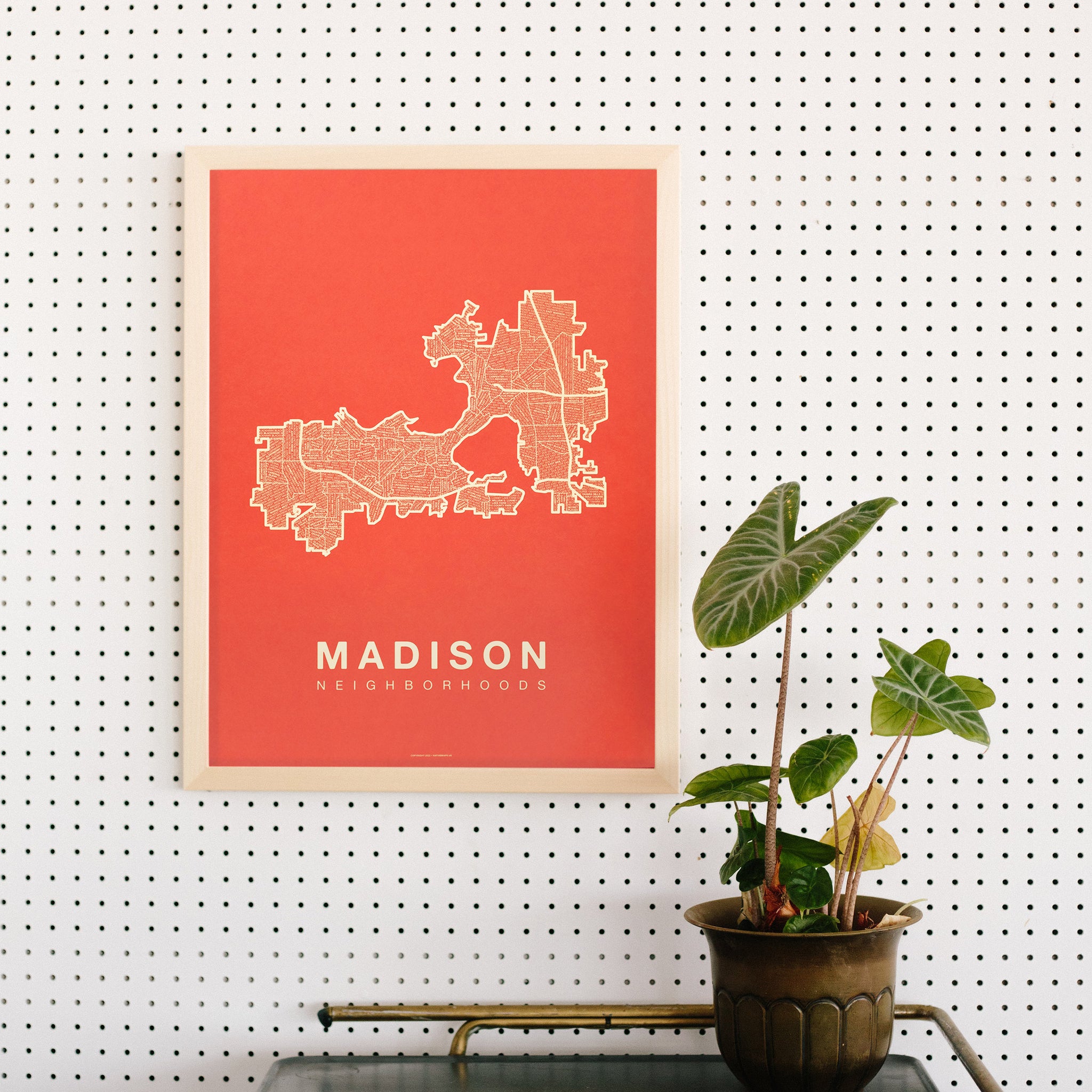 Madison Neighborhood Map Poster | Madison City Map Art Print – Native Maps