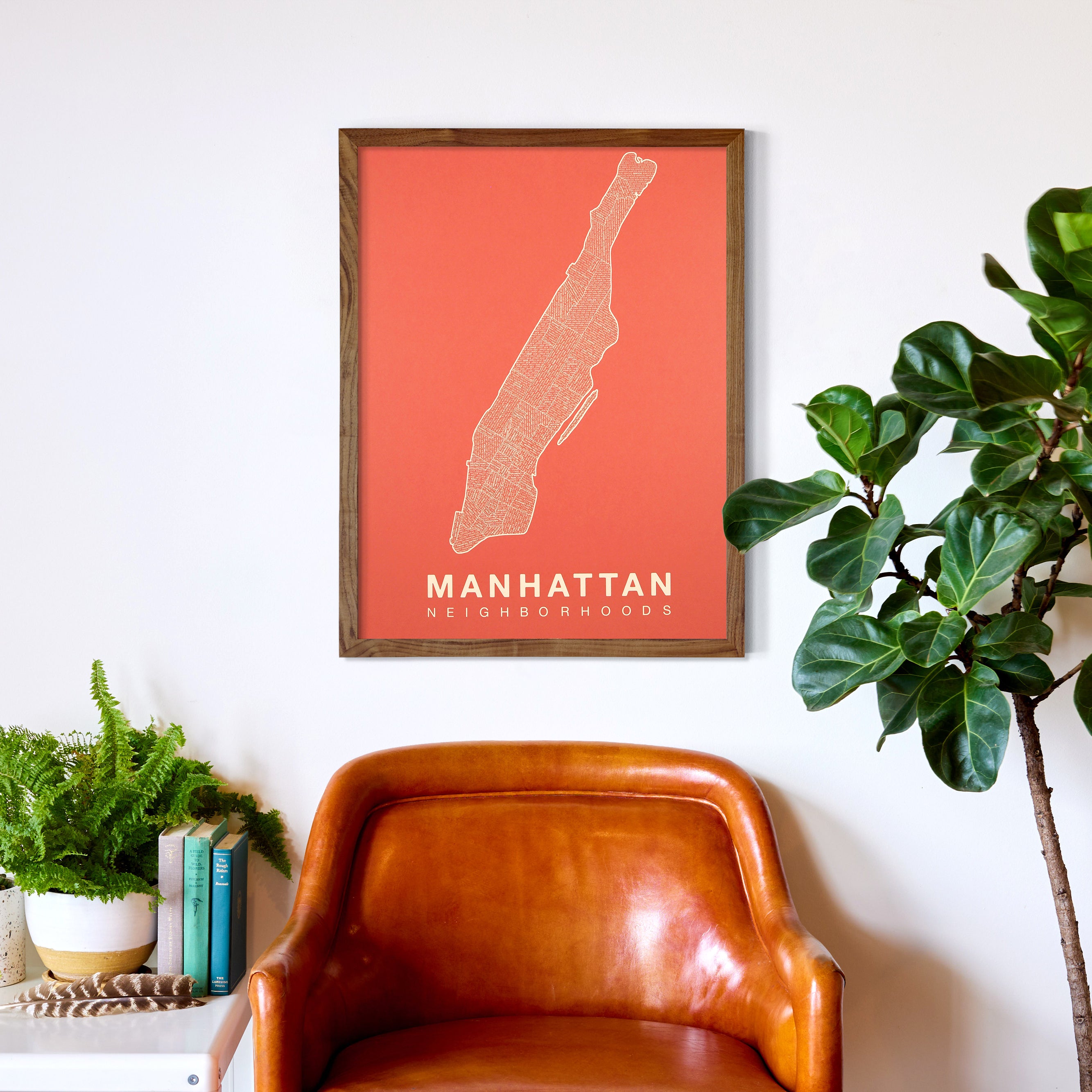 Manhattan Neighborhood Map | Manhattan Map Art Print – Native Maps