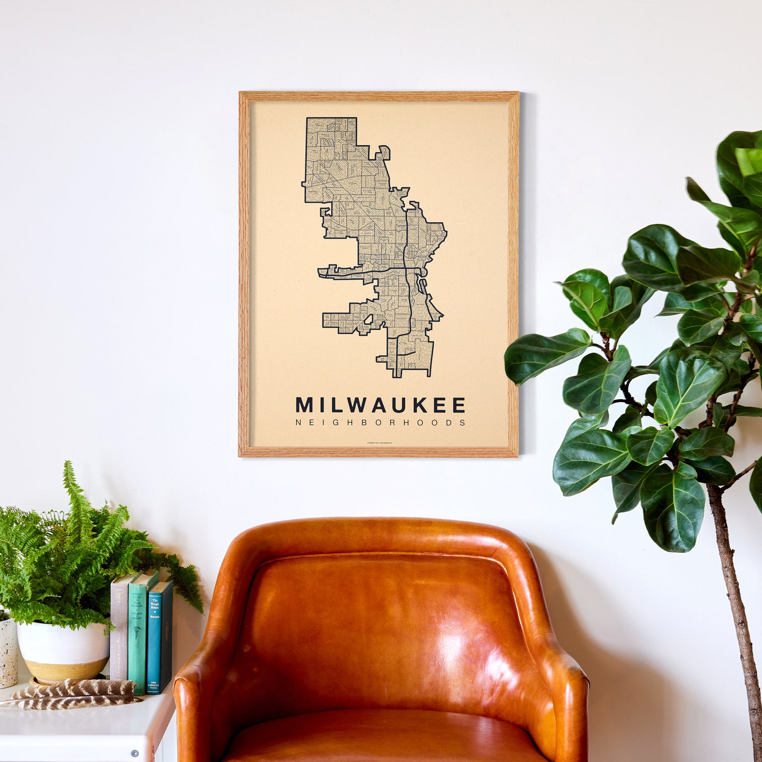 Milwaukee Neighborhood Map | Milwaukee Map Art Print – Native Maps
